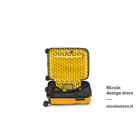 Crash Baggage Icon yellow cabin size trolley bagaglio a mano giallo